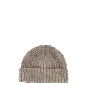 Lorena Antoniazzi Striped Knit Beanie - Gray
