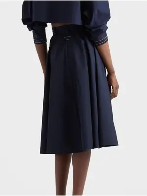 Prada Belted Midi Skirt