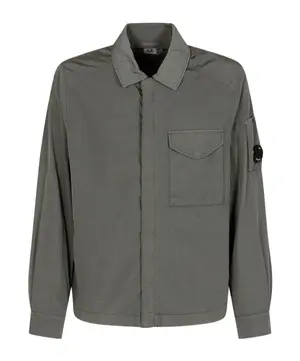 C.P. COMPANY Sleeve Lens Overshirt - Grey