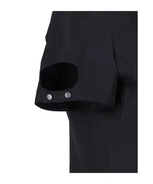 DIESEL® Tie-neck Short-sleeve Shirt - Black