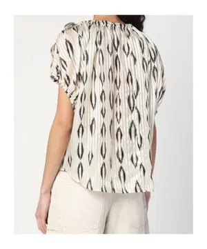 Isabel Marant Étoile Silk Blouse With Vertical Stripe Pattern - Multicolor