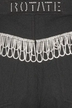 ROTATE BY BIRGER CHRISTENSEN Embellished High-waist Jeans