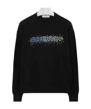 Givenchy Crystal Embellished Logo Jumper