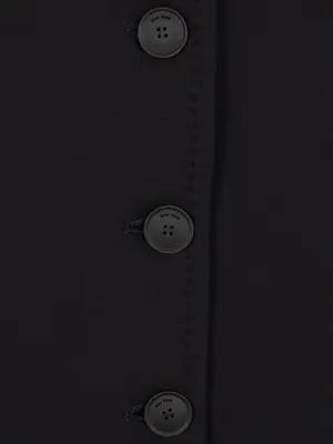 Max Mara V-neck Button-up Gilet - Black