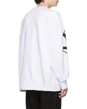 Alexander McQueen Logo Print Oversized Sweatshirt - White