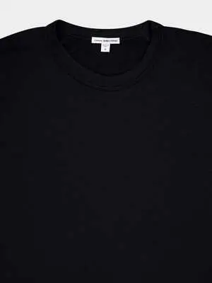 JAMES PERSE Ribbed Crewneck Sweatshirt - Black