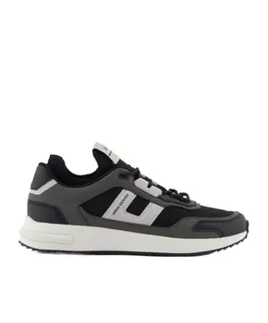 Armani Exchange Lace-up Sneakers With Contrasting Details