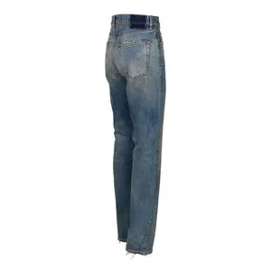 MAISON MARGIELA Distressed Belt Ring Denim Trousers