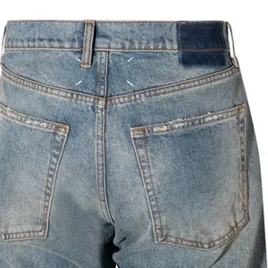 MAISON MARGIELA Distressed Belt Ring Denim Trousers