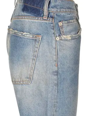 MAISON MARGIELA Distressed Belt Ring Denim Trousers