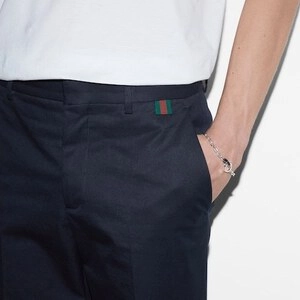 Gucci Web Detailed Twill Trousers
