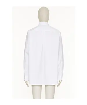 Valentino Garavani Scallop Detailed Curved Hem Shirt
