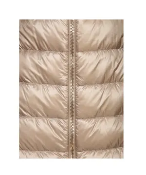 Herno High-neck Down Coat With Removable Faux Fur Collar - Beige