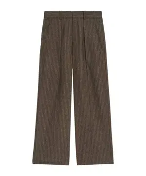 Isabel Marant Étoile Pinstriped Tailored Trousers - Brown