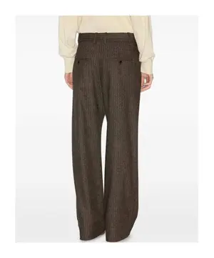 Isabel Marant Étoile Pinstriped Tailored Trousers - Brown