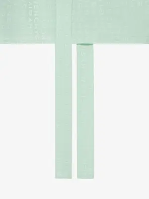 Givenchy Sleeveless Silk Top With Lavalliere Neck - Mint Green