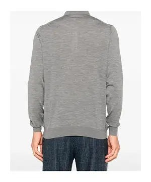 Kiton Mélange Effect Polo Shirt - Gray