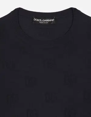 Dolce & Gabbana All-over Dg Inlay Crewneck Jumper