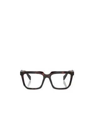 Prada Rectangular Frame Glasses - Black