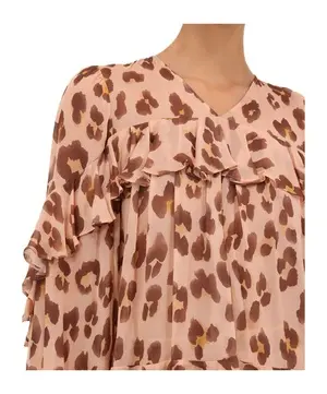 Zimmermann Illuminate V-neck Ruffle Top