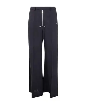 Rick Owens Belas Zip-front Wide-leg Trousers - Black