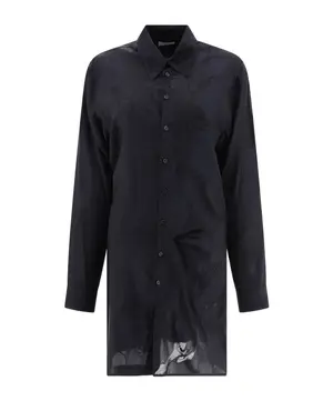Off-White Map Jaq Twist Shirt Dress - Black