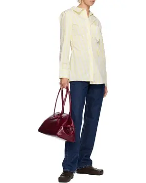 Jacquemus The Turismo Logo Embossed Bowling Bag - Red