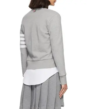 Thom Browne Four-bar Sleeve Cardigan