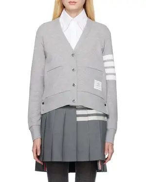 Thom Browne Four-bar Sleeve Cardigan