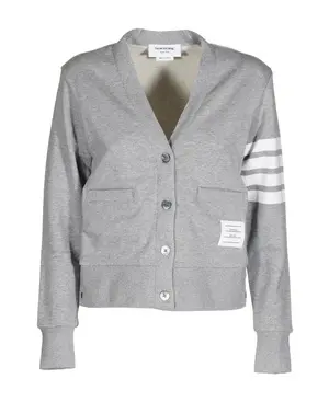 Thom Browne Four-bar Sleeve Cardigan