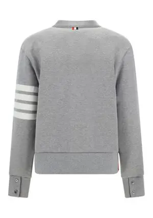 Thom Browne Four-bar Sleeve Cardigan