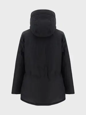 Woolrich Hooded Padded Coat - Black