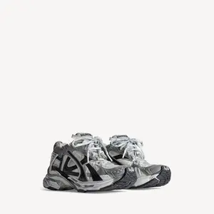 Balenciaga Runner Lace-up Sneakers - Gray/white/black