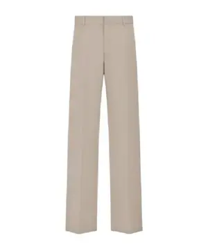 Dior Regular Fit Straight Leg Pants - Nude