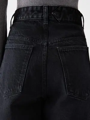 Jacquemus High-rise Curved Leg Jeans - Black