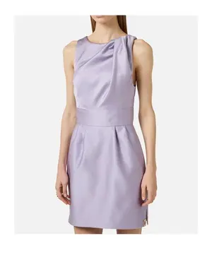 Elisabetta Franchi Duchesse Mini Dress With Draped Detail