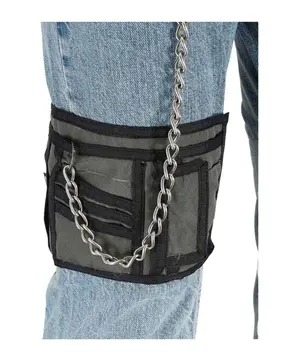 Martine Rose Patchwork Chain Straight Leg Jeans