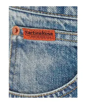 Martine Rose Patchwork Chain Straight Leg Jeans