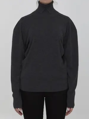 Burberry Long-sleeved Turtleneck Jumper - Black