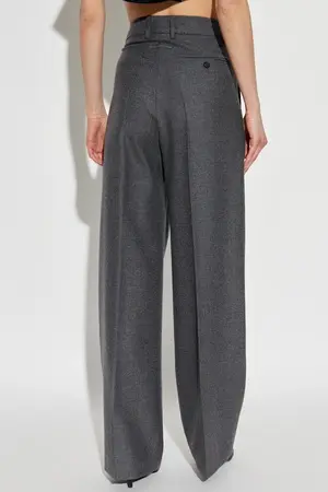 MAISON MARGIELA Pleated Wide-leg Trousers
