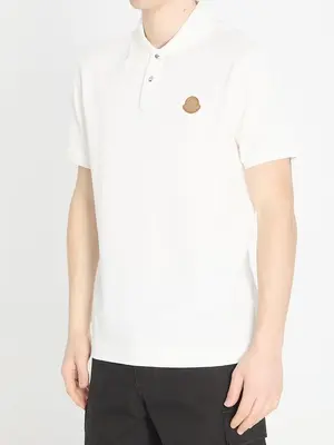 Moncler Logo Patch Short-sleeved Polo Shirt