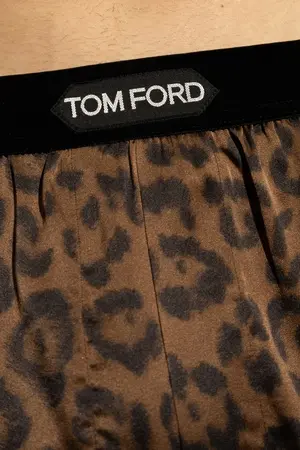 TOM FORD Leopard-print Stretch-silk Boxers
