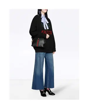 Gucci Oversized Tennis Embroidery Sweatshirt