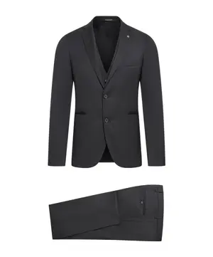 Tagliatore Long-sleeved Suit - Black