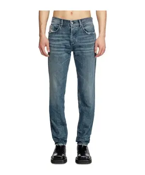 DIESEL® 2023 D-definitive 007y7 Distressed Jeans - Medium Blue