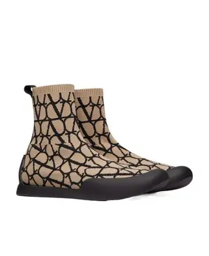 Valentino Garavani Toile Iconographe Sock Boots