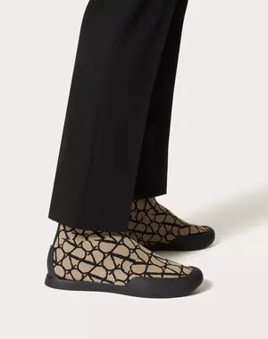 Valentino Garavani Toile Iconographe Sock Boots