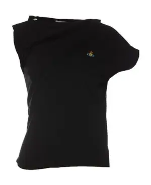 VIVIENNE WESTWOOD Asymmetrical Short-sleeved T-shirt - Black