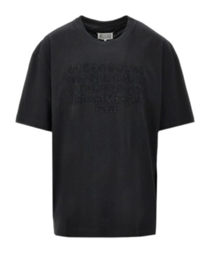MAISON MARGIELA Numbers-motif Crewneck T-shirt - Black