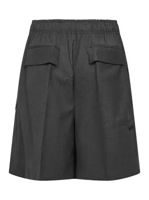 Prada Elasticated Waistband Shorts With Flap Pockets - Black